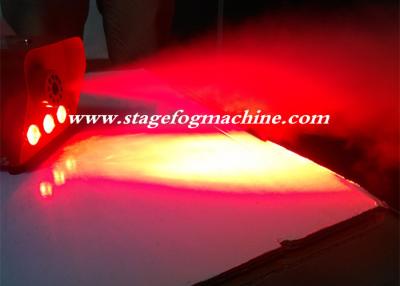 China Mini Stage Fog Machine With 3*1w Red  Led  Wire / Remote , Disco Fogger   X-025 for sale
