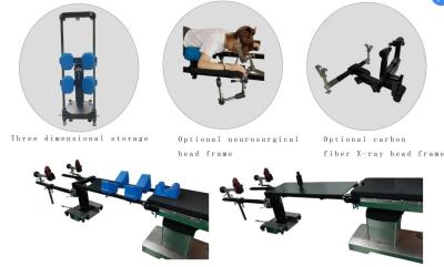 China Black Spine Frame Spinal Operation Posture Support Adjustable Height Operation Table Accessories for sale