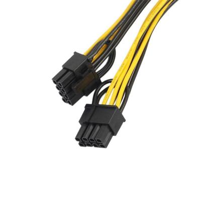 中国 18AWG 2x 8 Pin （6+2pin）男性ケーブルGPU力の延長ケーブルのコネクター8pin 20cmへの純粋な銅PCIE 8 Pinの女性 販売のため