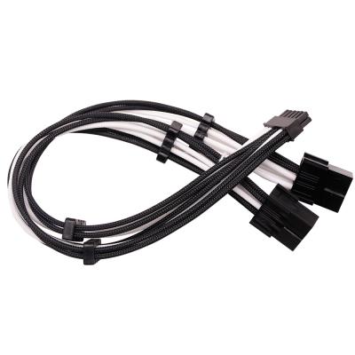 China El cable de fuente de alimentación envuelve el conector del Micro-ajuste 3,0 de PCIe Molex para el blanco negro 3080 de NVIDIA Ampere GEFORCE RTX 3070 en venta