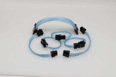 Cina Cavo 24pin ATX del gruppo di alimentazione   4+4pin ENV   8pin PCI-E   rosa arancione gialla blu del cavo di estensione del gruppo di alimentazione di 6pin PCI-E SilverJacketed in vendita