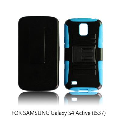 中国 耐久の立場様式の Samsung ギャラクシー S4 活動的な i537 のための PC の堅い箱、 販売のため