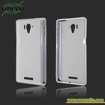 中国 鋭い SHL25 のためのゲル TPU カバー場合、日本の電話箱、皮 販売のため