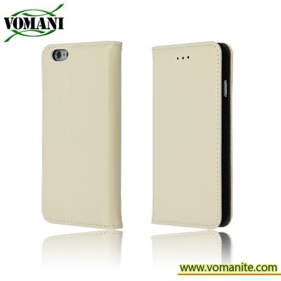 中国 iphone6 4.7 の携帯電話の革カバーのための本革フリップ場合 販売のため