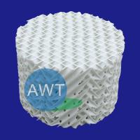 China Acid Absorption Technology Ceramic Structured Packing Packing Material White for sale