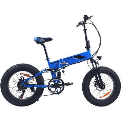 中国 18MPH脂肪質のタイヤの電気折りたたみのバイク、KMCの鎖との48V 20脂肪質のタイヤEbike 販売のため