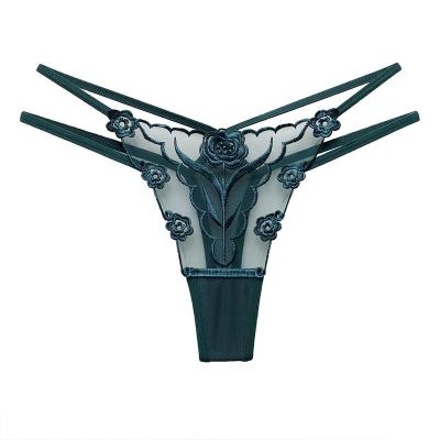 Cina Sexy Transparent T-back Panties Women Fashion Silk String Thong Women Underwear in vendita
