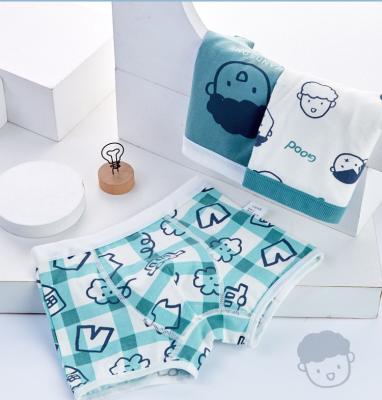Cina Hot Sale New Design Korean Children's Underwear Cartoon Triangle Cotton Boys Underwear For 1-13 Years Old in vendita