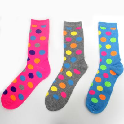 Cina Hot sale Girl Student Tube Socks Combed Cotton Ankle Socks colorful Pattern Women Tube Socks in vendita