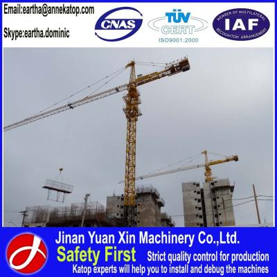 China Grúa 6010 de la construcción de viviendas con capacidad de la elevación 1~8t en venta