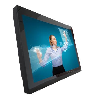 China 27 Inch All in One Touch PC Metal Frame Flat Bezel Pcap Touch 1920x1080 for sale