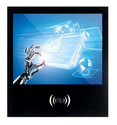 China 17 Inch Panel Mount Touch Screen PC with Built-in NFC RFID IC Card Reader for sale