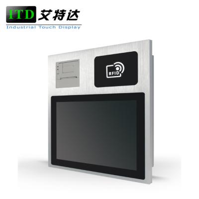 China IP65 Embedded Touch Screen Rugged Panel Computer 15.6 Inch Stainless Steel Kitchen for sale