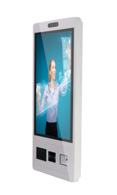 China 32 Inch Touch Screen Freestanding Self Service Ordering Kiosk Payment Interactive Terminal for sale