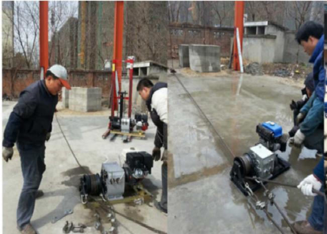 3 Ton Diesel Engine Cable Pulling Winch for Stringing ABC Cable ISO