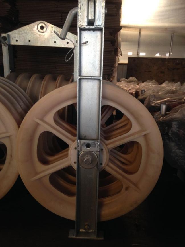 poleas del bloque de cable de 20KN OPGW para atar toda clase de cable de fibra óptica