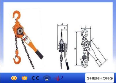 China Cable Pulling Tools Hand Chain Hoist / 3 Ton Level Chain Hoist Block for sale