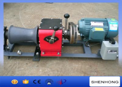 China Fast Speed Belt Driven Electric Cable Winch Puller 2.2KW Rated Load For Tower Erection for sale