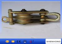 China Cable Pulling Tower Erection Tools 1T 3T 8T Single Sheave Loop Type Lifting Pulleys for sale