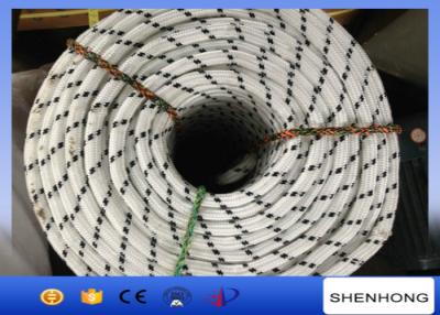 China 12MM Double Braided Nylon Pull Rope 3000kg Breaking Force ISO Certificated for sale