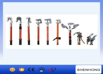 China 220KV Overhead Line Construction Tools Retractable Fiberglass Telescoping Hot Stick for sale
