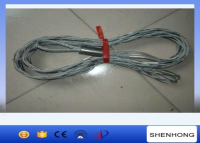 China 10KN Working Load Wire Mesh Grip Cable Socks 2 Meter Long For OPGW 10-25 mm for sale
