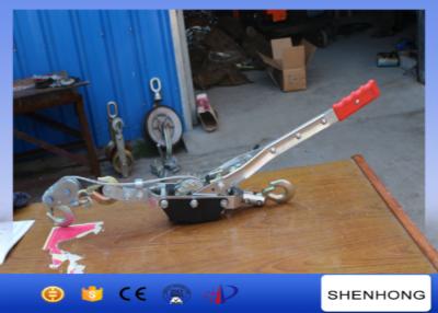 China 1T - 4T Ratchet Hand Wrenching Tackle Block , Wire Rope Tightener With Two Hooks for sale