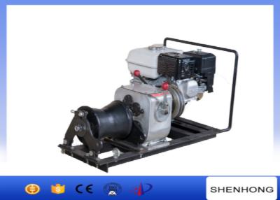 China 5.5HP 10KN 1 Ton Gas Engine Powered Winch For Tower Erection for sale