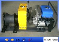 China 80KN YAMAHA Petrol Engine Belt Driven Cable Powered Pulling Winch for sale