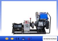 China 10KN YAMAHA Engine Cable Pulling Tools Belt Driven / Cable Powered Winch for sale