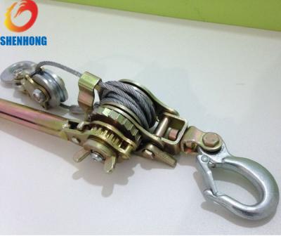 Cina Ratchet la capacità di Tightener del cavo metallico degli strumenti di posa di un cavo 1000 chilogrammi nella linea costruzione in vendita
