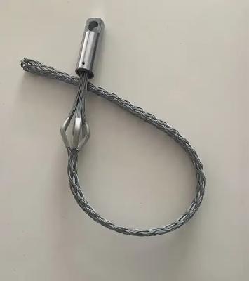 China Galvanized Rotation Mesh Cable Pulling Grip 37-50mm With Breaking Load 35KN for sale