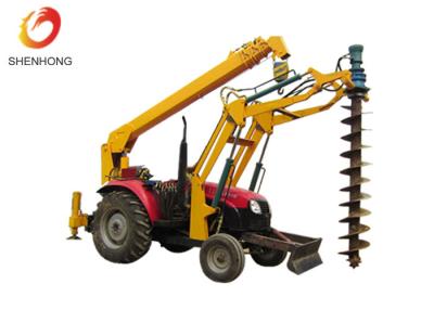 China 100HP 8 Ton Tractor Crane Tower Erection Tools With Earth Auger for sale