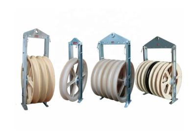 China 660mm Cable Pulling Pulley Wheels Sheaves Bundled Line Stringing Block for sale