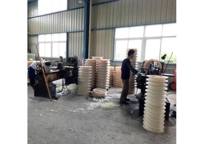 China Customized Cable Pulling Pulley Block Nylon Sheave Pulley 1-3 Sheave 1160mm Diameter for sale
