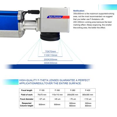 China Stainless Steel Fiber Laser Marking Machine Raycus Max JPT Rotary Axis 20W-100W for sale