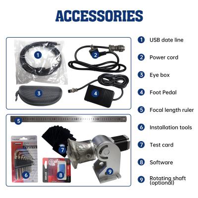 China Stainless Steel Fiber Laser Marking Machine Raycus Max JPT Rotary Axis 20W-100W for sale