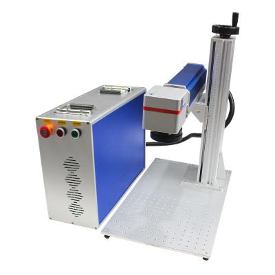 China Stainless Steel Fiber Laser Marking Machine Raycus Max JPT Rotary Axis 20W-100W for sale