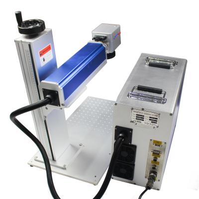 China Stainless Steel Fiber Laser Marking Machine Raycus Max JPT Rotary Axis 20W-100W for sale