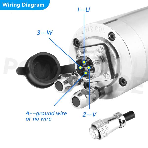 Quality 2.2KW Water Cooling Spindle Motor 220V 24000RPM For CNC Woodworking Engraving for sale
