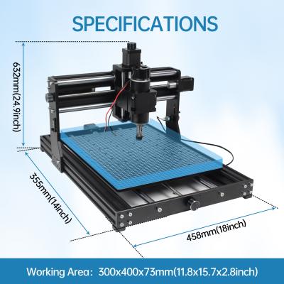 China 4030 Pro CNC Engraving Machine DIY 2 In 1 3 Axis GRBL Wood Metal Laser Milling for sale