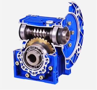 China Round Flange NMRV030 Worm Reducer Gearbox For Nema23 Induction Motor for sale