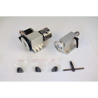 China CNC 4th Axis K11 3 4 Jaw Chuck Index Dividing Head 100mm With Tailstock Lathe Part for sale