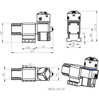 China CNC Rotary 4th Axis Tailstock Dividing Index Head for sale