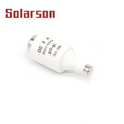 China 500V AC DIN Diazed DII Fuse Link 2A 3A 4A 5A 6A 8A 10A 12A 13A 16A 20A 25A for sale