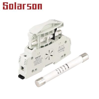 China 10X85mm 1500V DC Solar PV Fuse and Holder 1A 2A 3A 3.5A 4A 5A 6A 8A 10A 12A 15A 16A 20A 25A 30A for sale