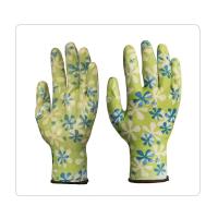 China Office General Work Transparent Nitrile Gloves With Seamless Polyester Liner for sale