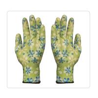 China Office General Work Transparent Nitrile Gloves With Seamless Polyester Liner for sale