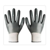 China 13 Gauge Soft Polyester Nitrile Work Gloves For Glass Work for sale