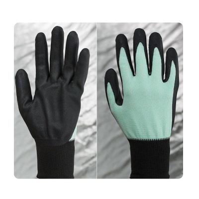 China Guanti di nylon ricoprenti di sicurezza della mano del calibro della palma della schiuma del macchinario di precisione 15 for sale